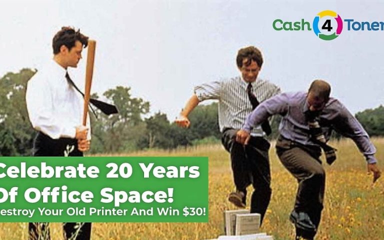 Celebrate 20 Years Of Office Space! Smash Your Printer and We’ll Send ...